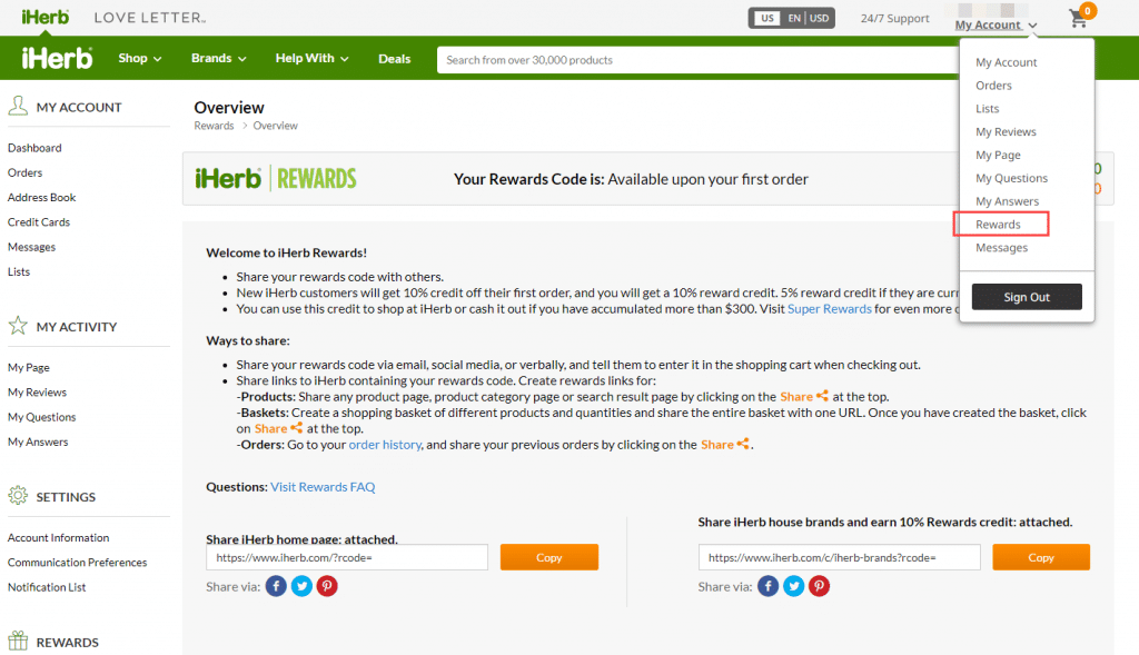 IHerb Referral Program | Uncovered By Referral Rock