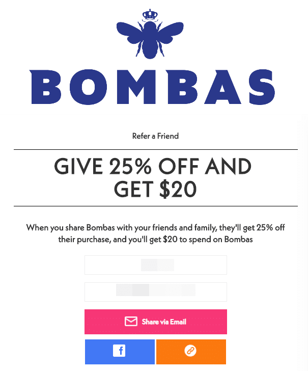 Bombas Referral Program | Uncovered By Referral Rock