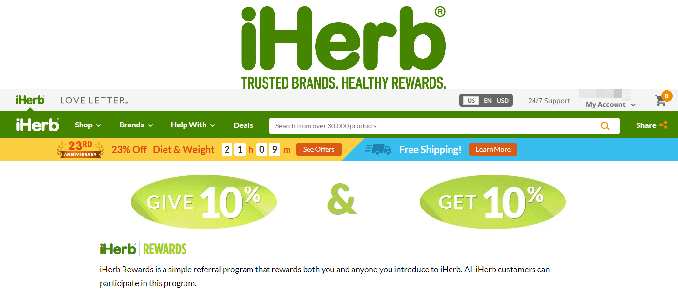 IHerb Referral Program | Uncovered By Referral Rock